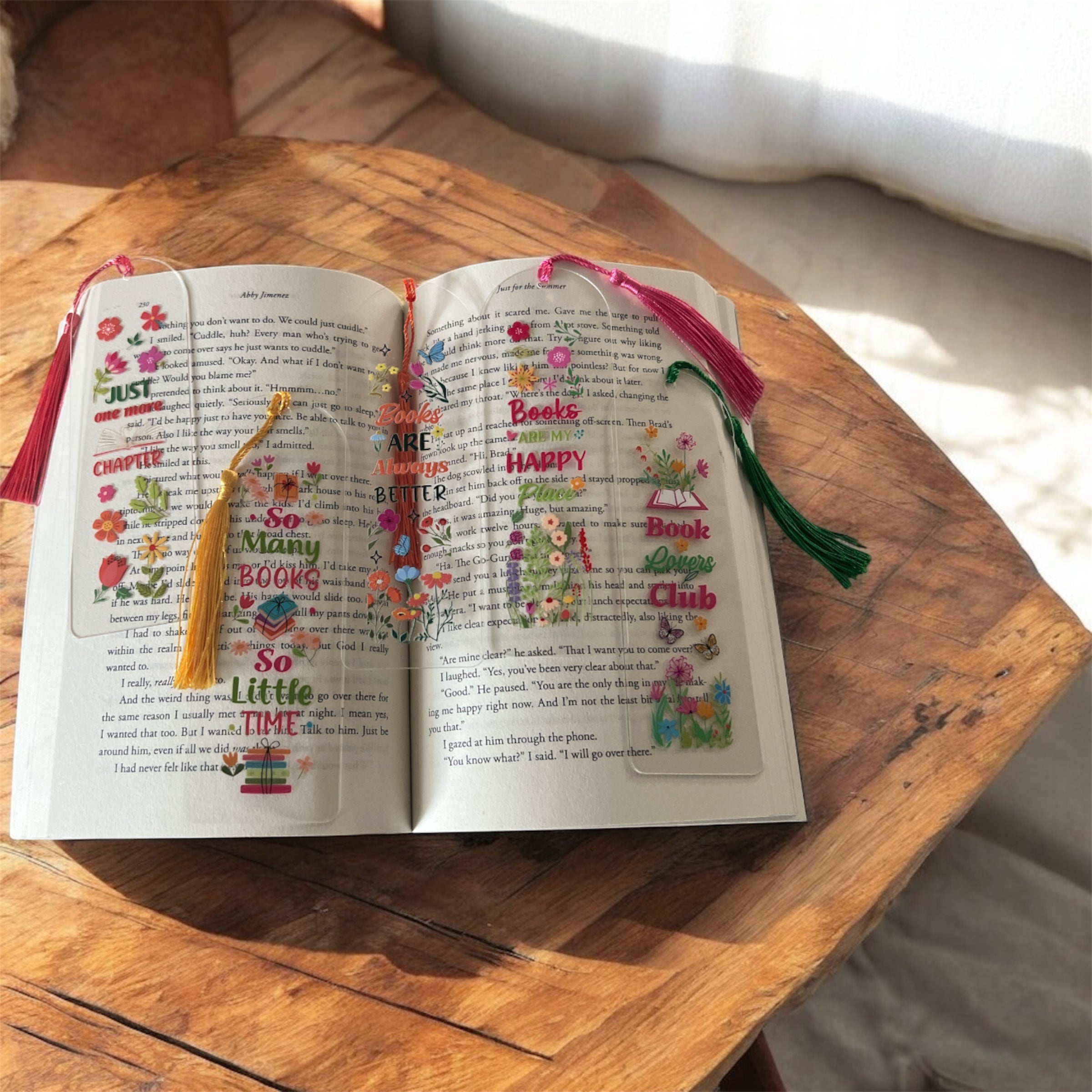 Semicircle Acrylic Bookmarks – Blue Haven